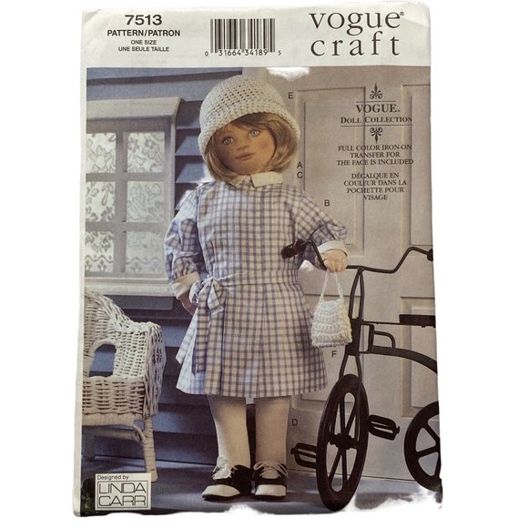 Vogue Pattern | Office | Vogue Craft Doll 93s Jane Doll Clothing Sewing ...